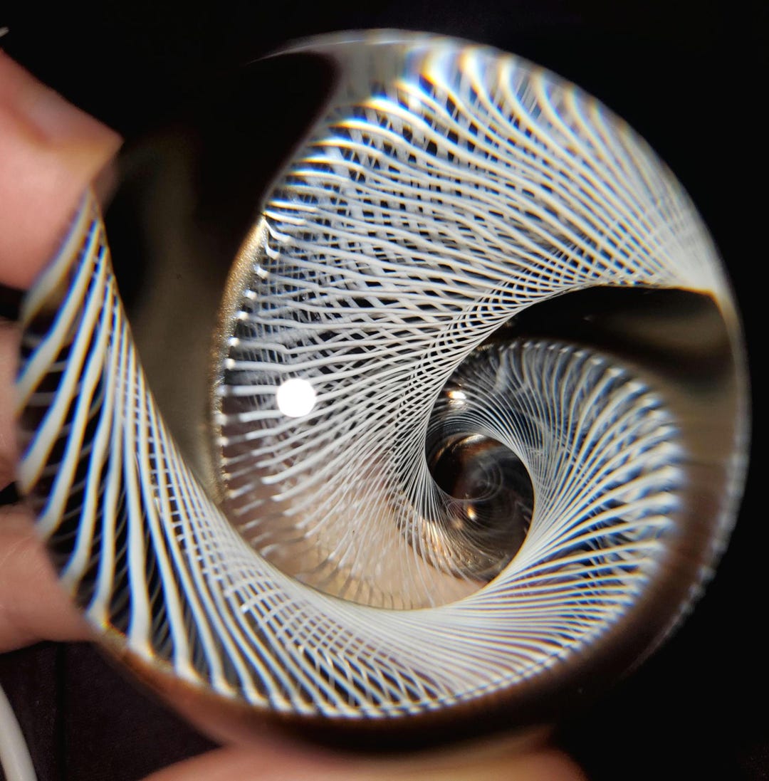 1.76" Vortex Marble With Moiré Pattern and Electrum! - Etsy