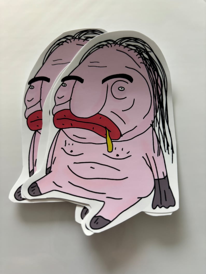 Blobfish Birthday Girl, Barfday Girl Card. FREE Vinyl Sticker. 19 X 13 ...