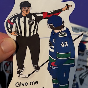 Quinn Hughes Sticker. Go to the Box Please. Vancouver Canucks Hockey ...