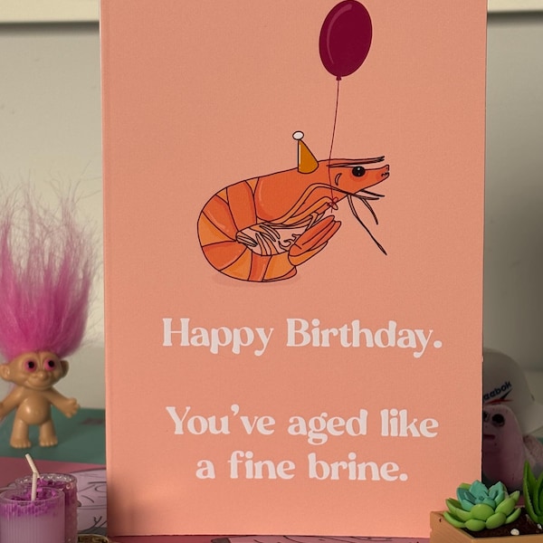 Shrimp Print - Etsy UK