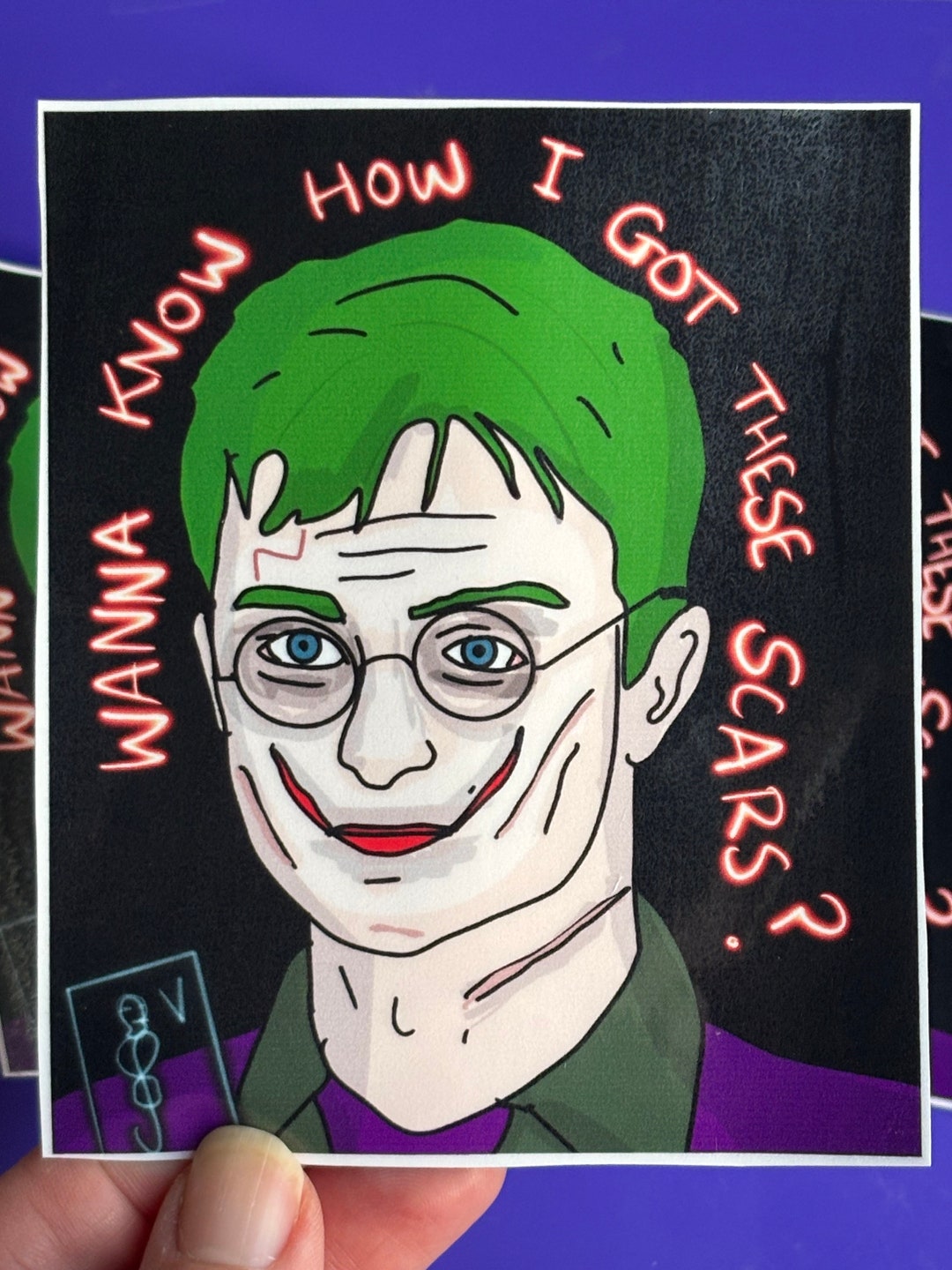 Harry Potter X Joker Vinyl Sticker. Mashup. Protective Film Covering ...