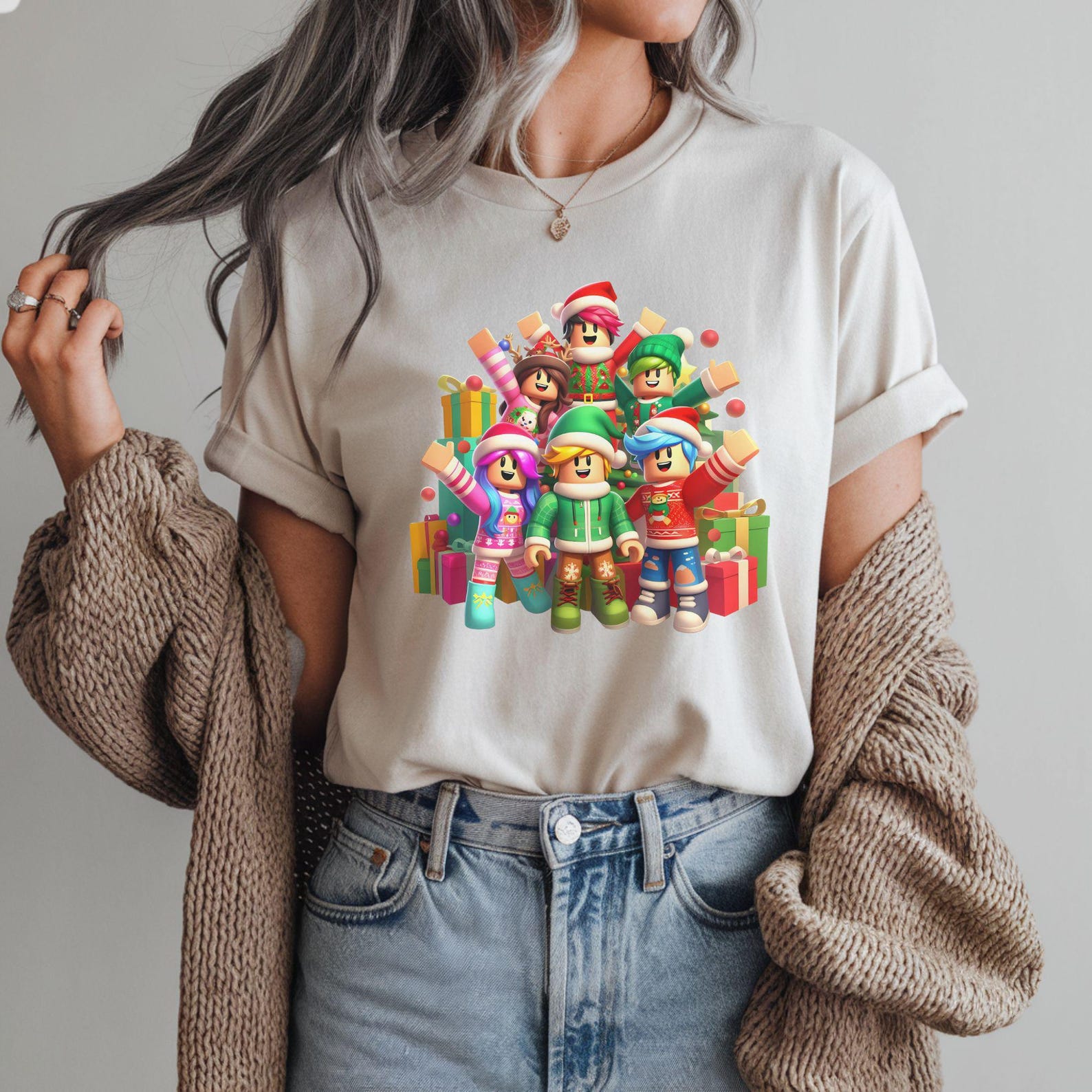 Festive Roblox Characters, Christmas PNG, Kids Christmas Designs ...