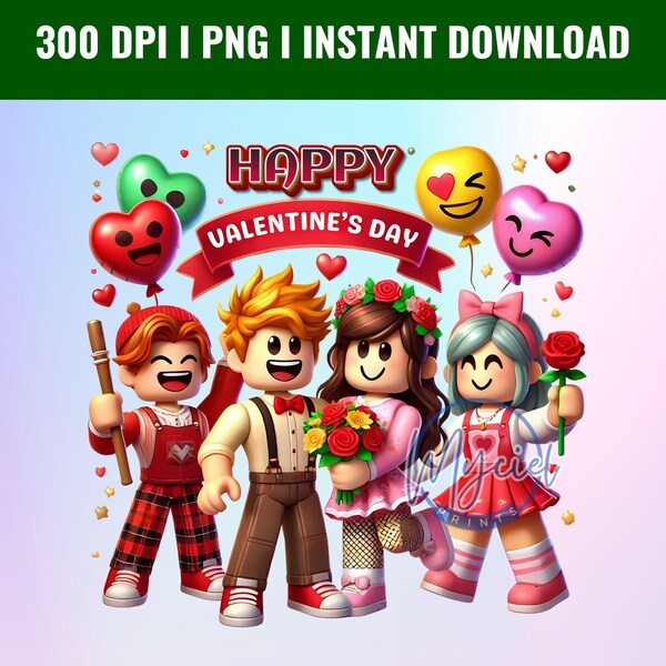 Roblox Valentines Download - Etsy