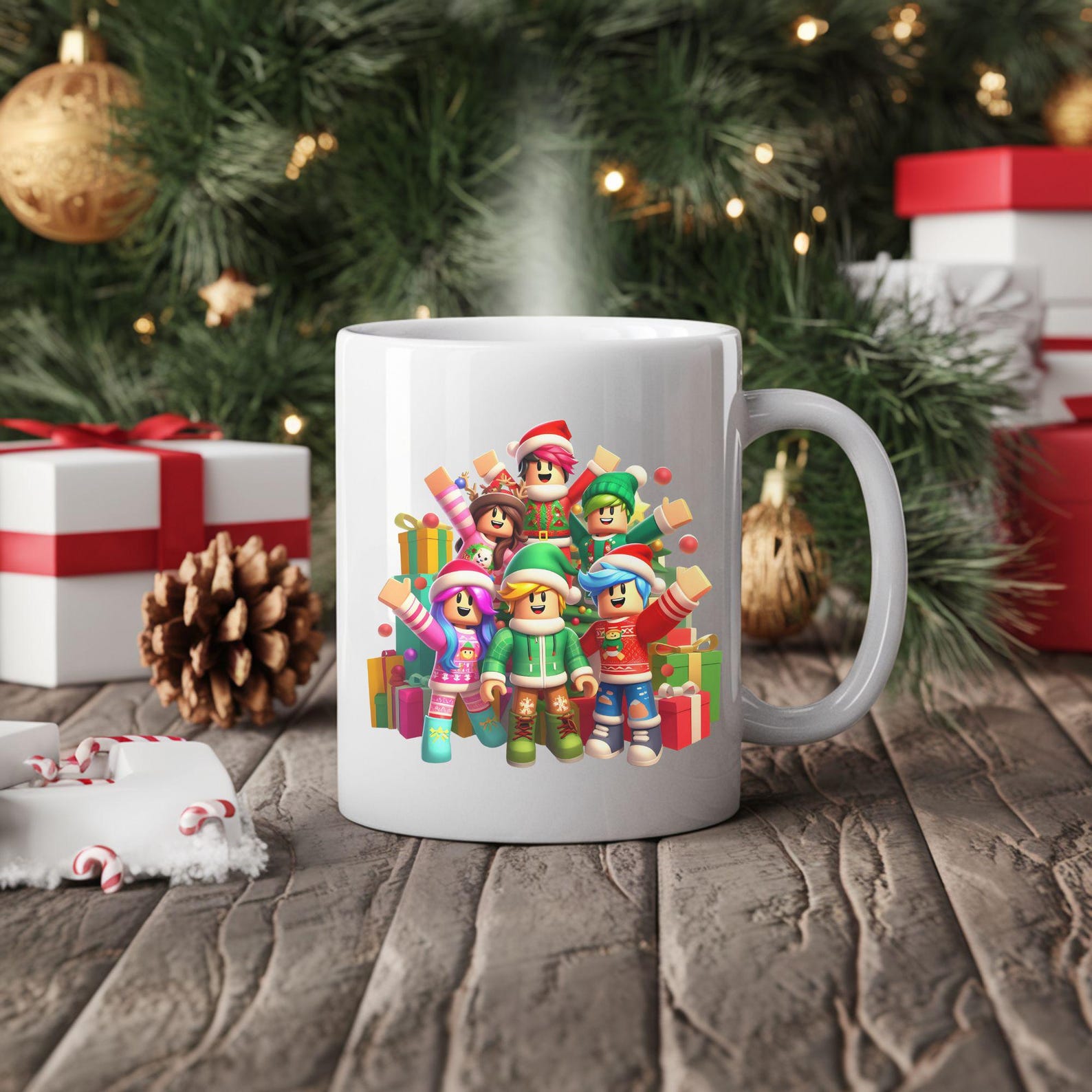 Festive Roblox Characters, Christmas PNG, Kids Christmas Designs ...