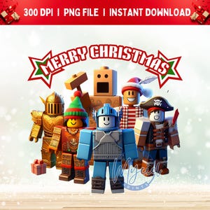 Instant Download, Roblox Character, Christmas PNG, Sublimation Designs ...