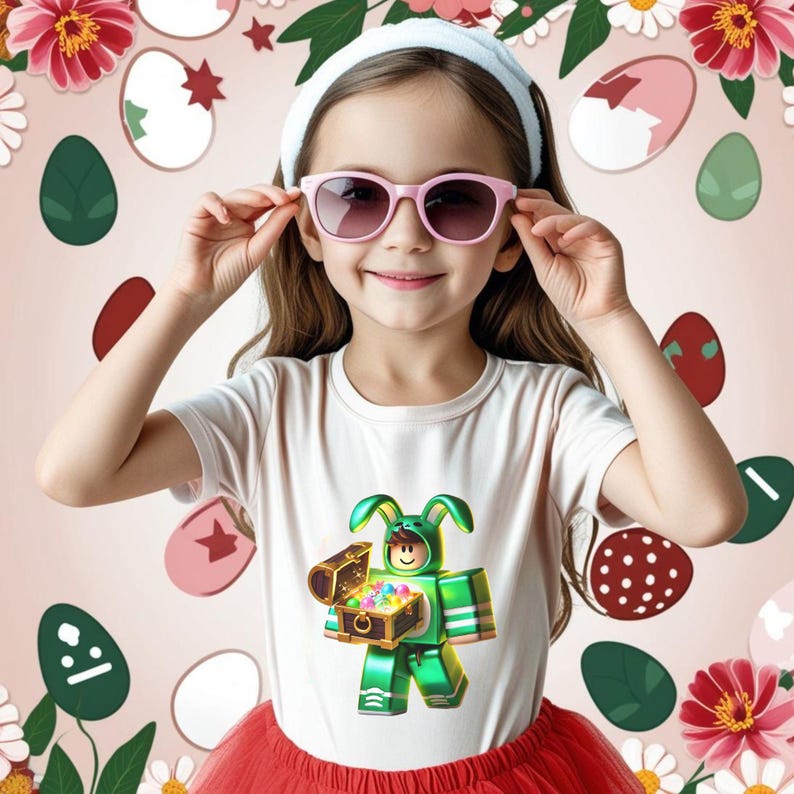 Roblox Kids Easter PNG, Roblox Easter PNG, Green Bunny Easter Clipart ...