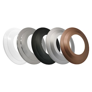 4 Pack Matte Groove Trim Rings for 5-6 Inch Recessed Lights | Plastic ...