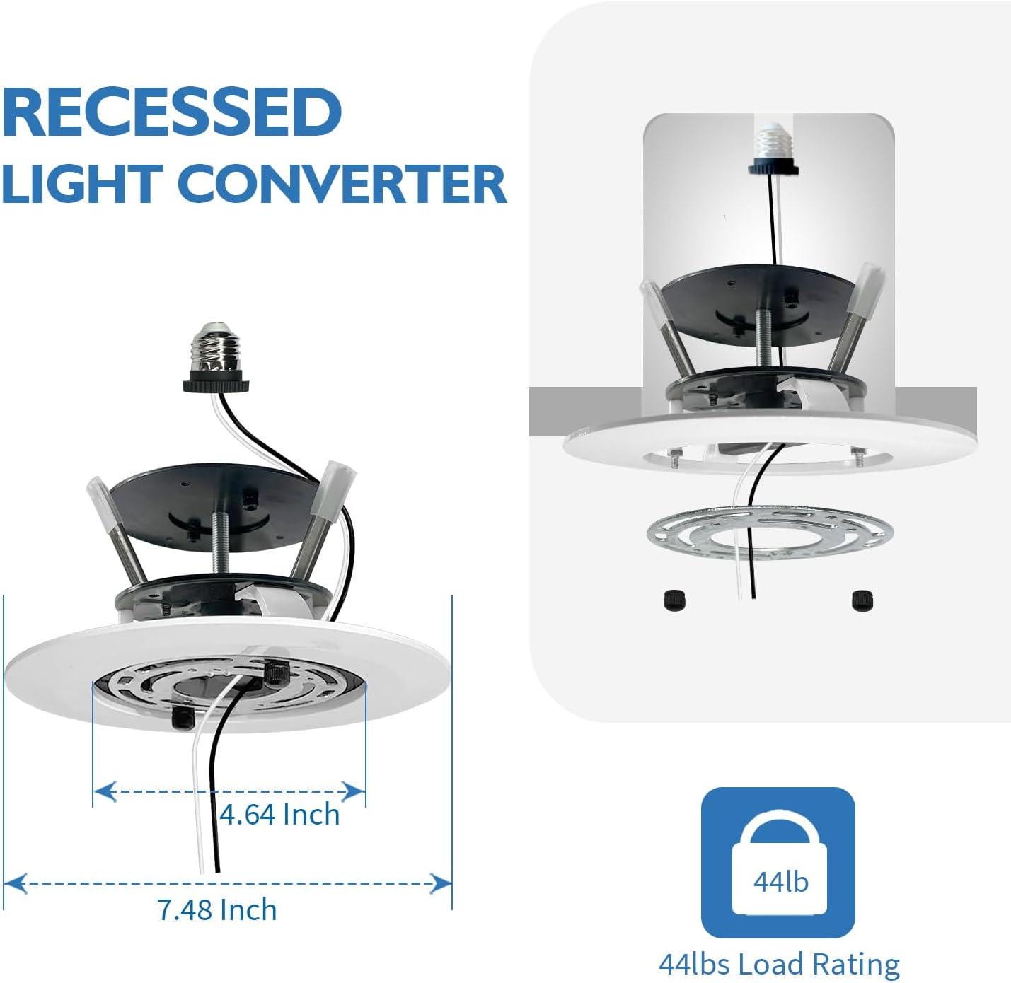 5/6 Inch Plug-in Recessed Light Conversion Kit | DIY Home Upgrade - Etsy