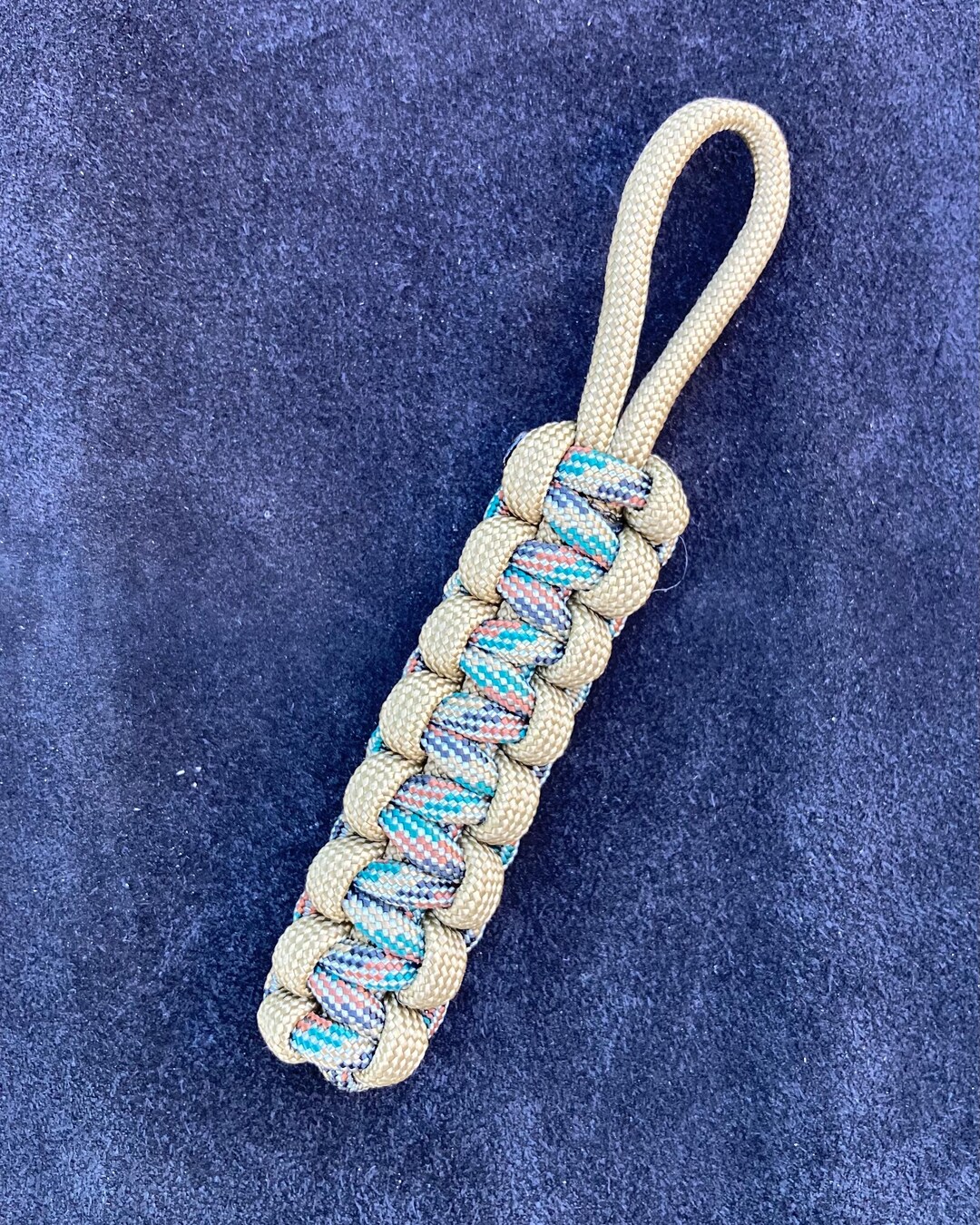 Camo and Coyote Brown Survival Paracord Key Chain - Made in USA! Woven ...