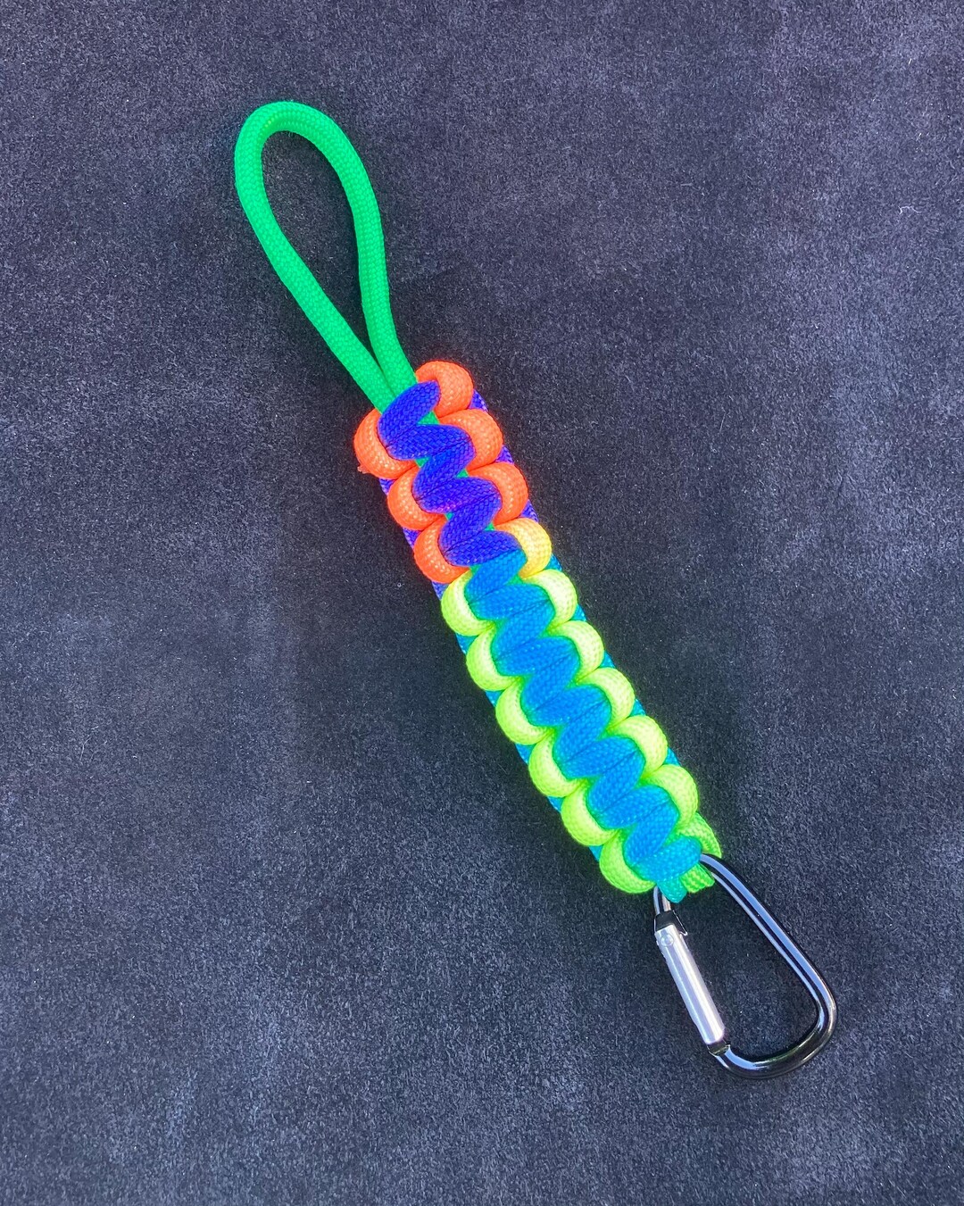 Rainbow Pride Survival Paracord Key Chain - Made in USA! Woven Key Fob ...