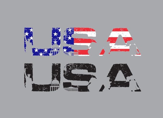 USA America Design - Vector, Svg, Pdf - Etsy