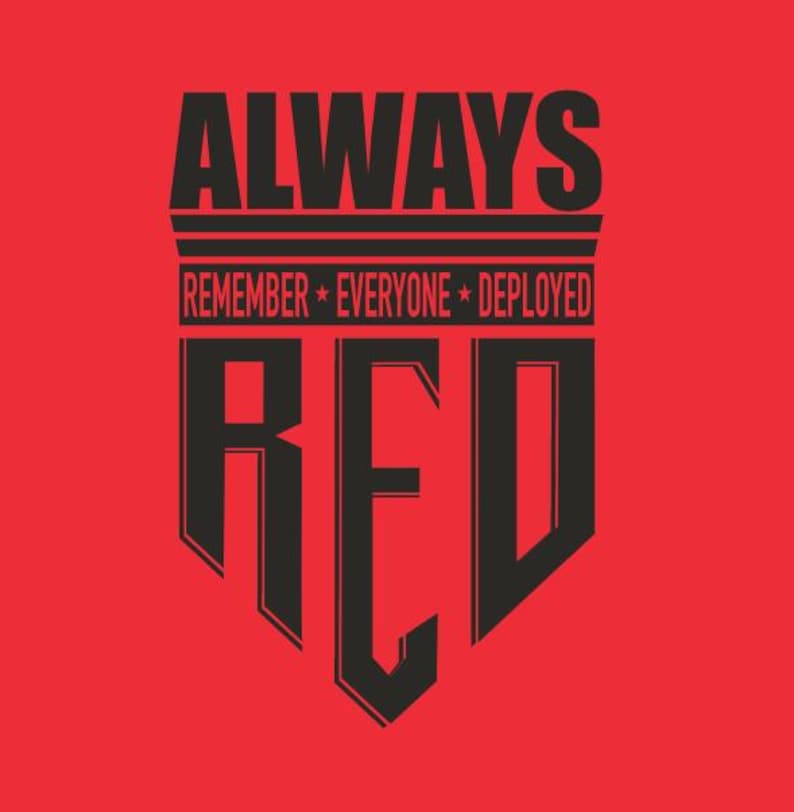 RED Friday - Remember Everyone Deployed - Etsy