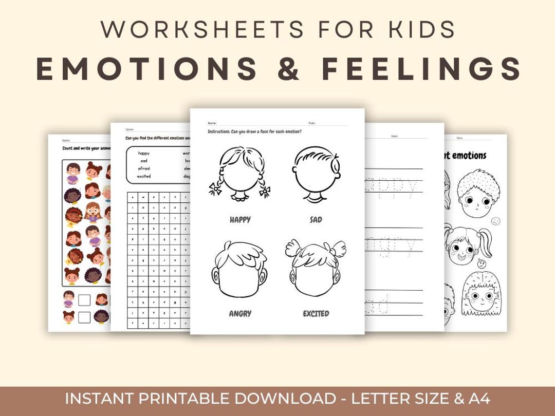 Kids Emotional Regulation Worksheet, Printable Emotional Learning ...