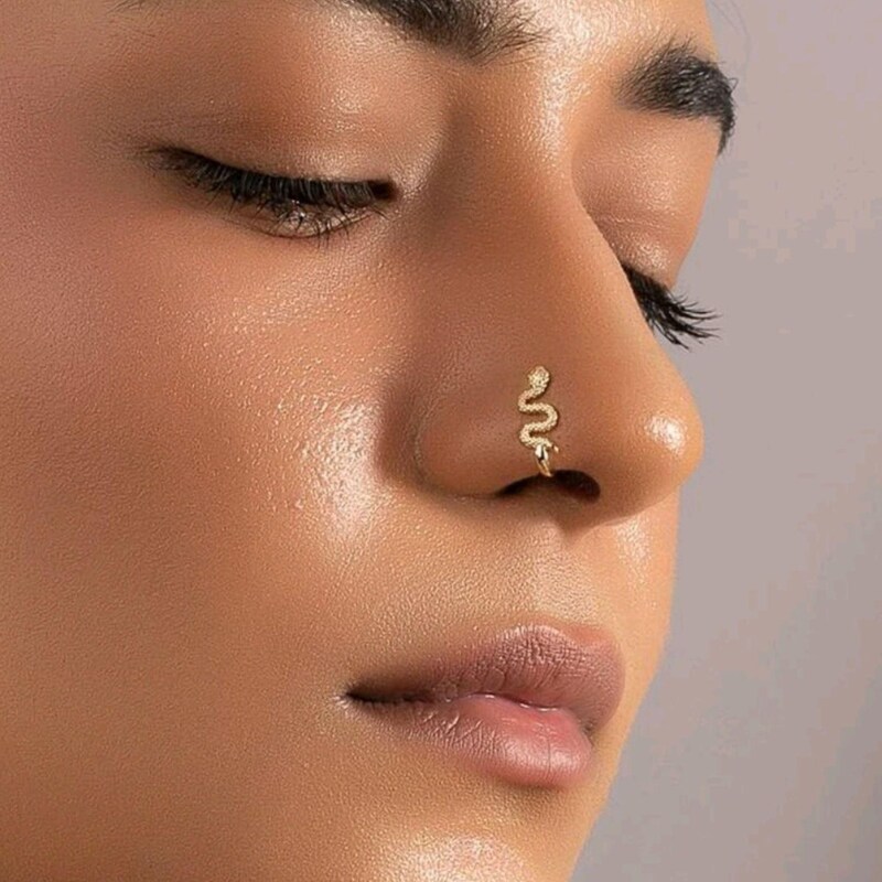 Snake Nose Ring - Etsy