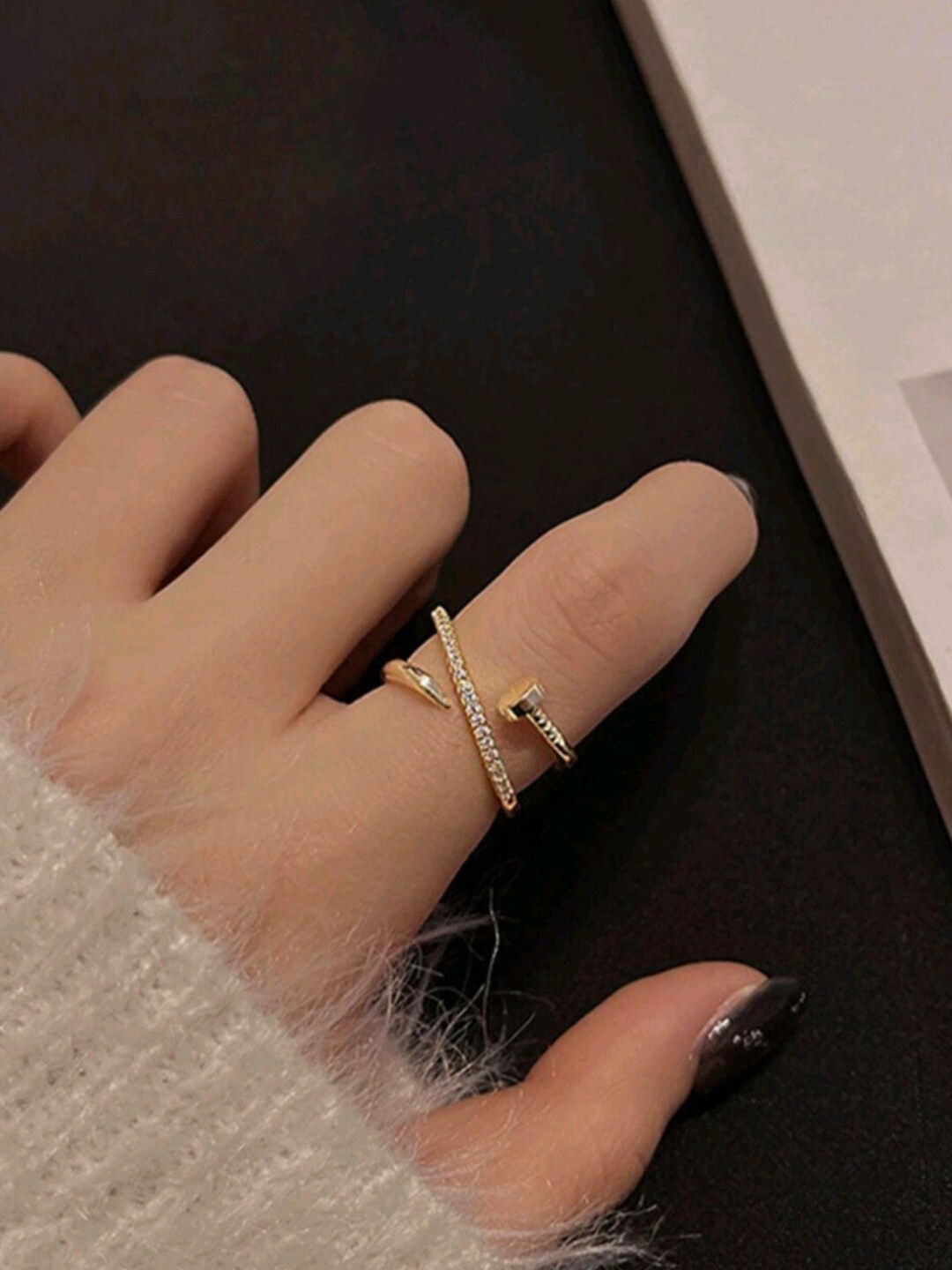 Thumb Rings for Women, Mixed Metal Ring, Gift for Best Friend Female ...