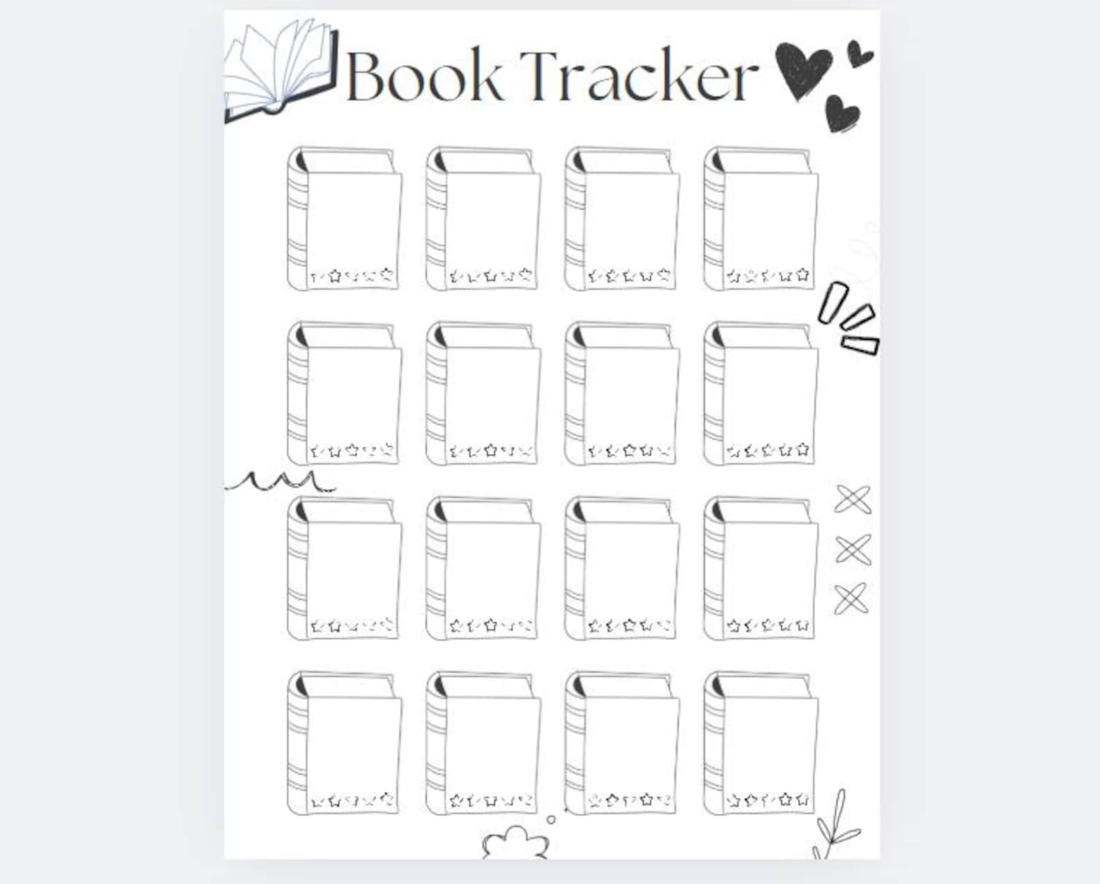 Book Tracker | Reading | Book Journal | Reading Tracker | Printable ...