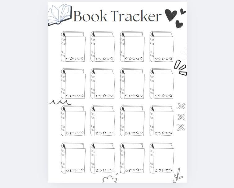 Book Tracker | Reading | Book Journal | Reading Tracker | Printable ...