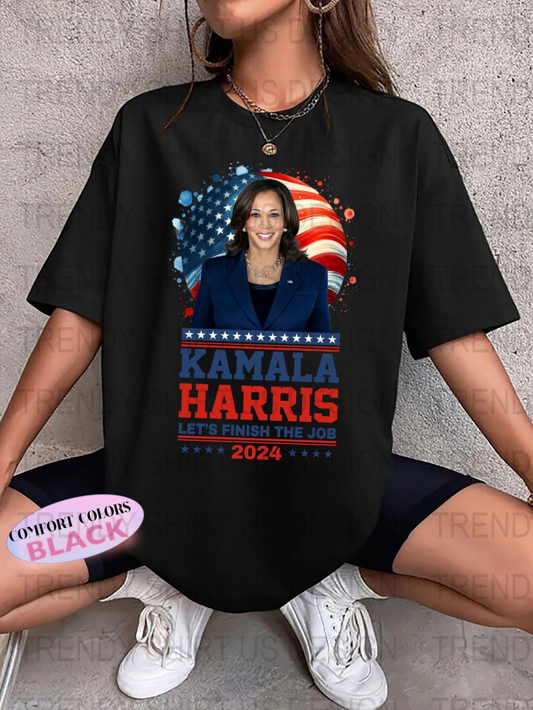 Kamala Harris 2024 Png, Let's Finish the Job PNG, Patriotic Graphic Png ...