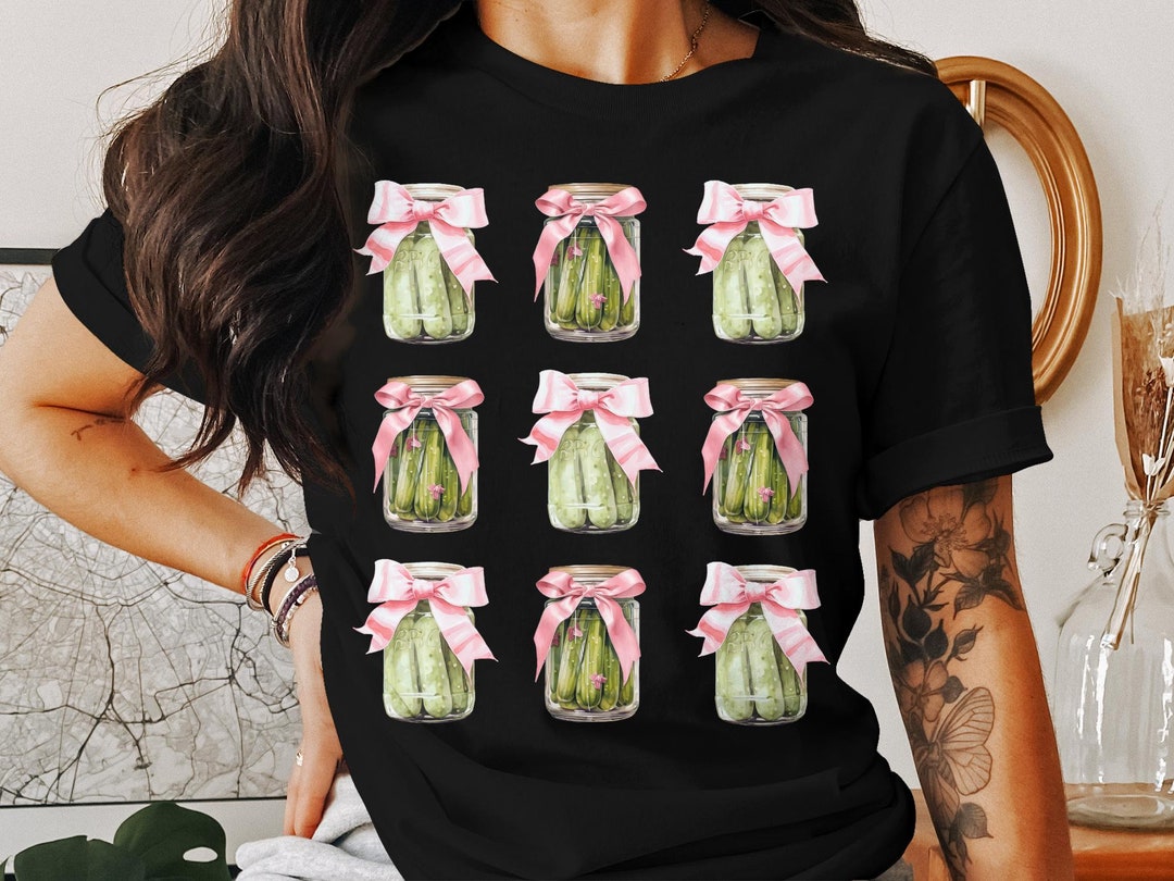 Pickle Lover Cute Jar T-shirt, Funny Pickle Graphic Tee, Pickle Gifts ...