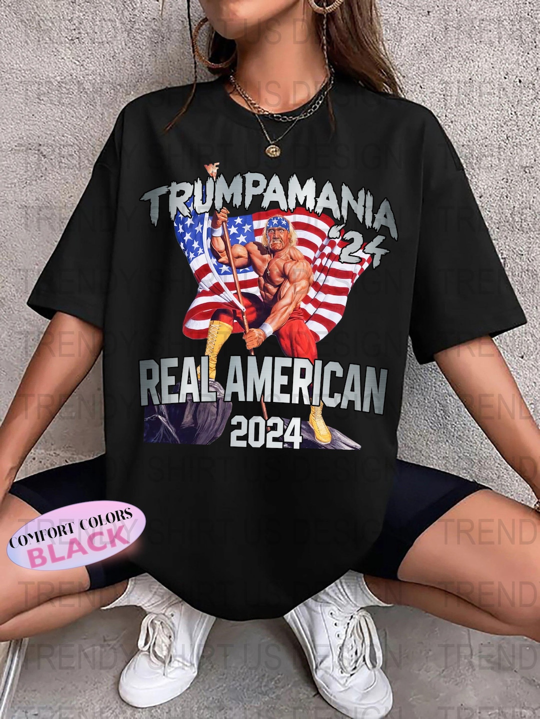 Trumpamania '24 Real American Digital PNG Design, Perfect for T-shirts ...