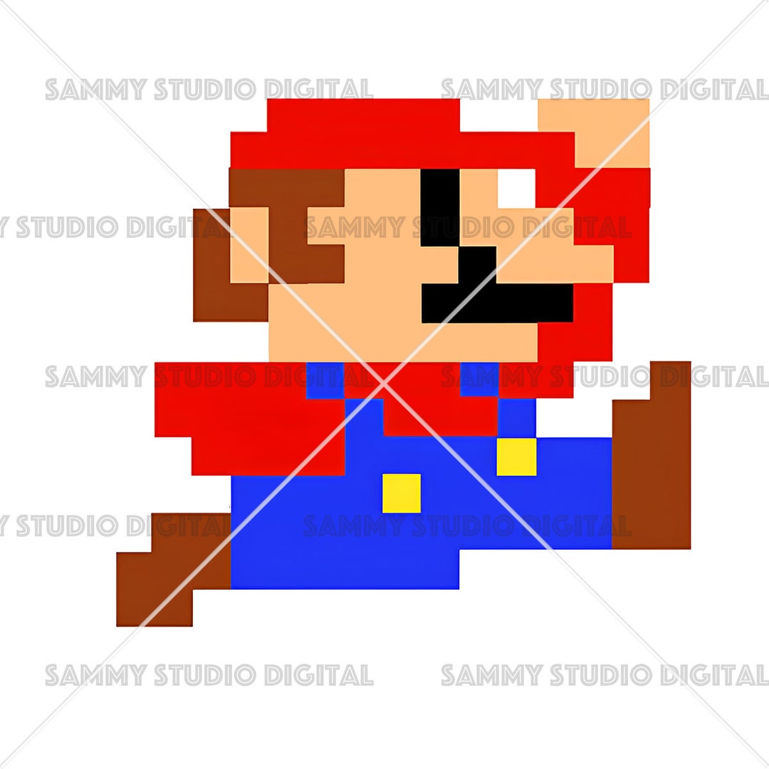 Mario Bros Png, Mario Pixel png, Mario Bros Clipart, Mario sin fondo ...