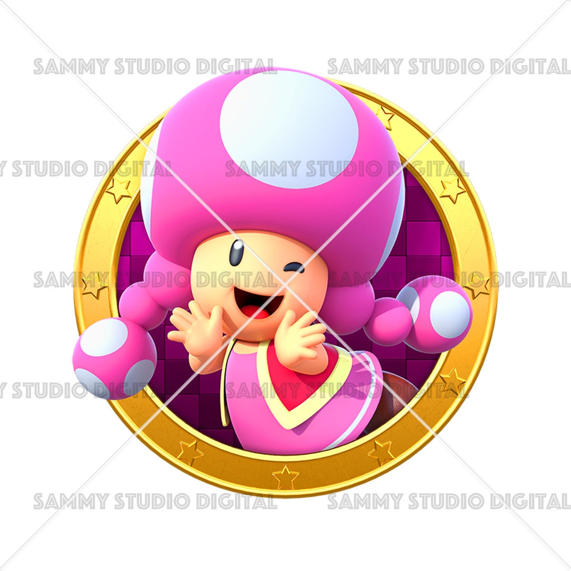 Toadette Png, Mario Bros Png, Mario Bros Clipart, Toad Shield Png, Pink ...