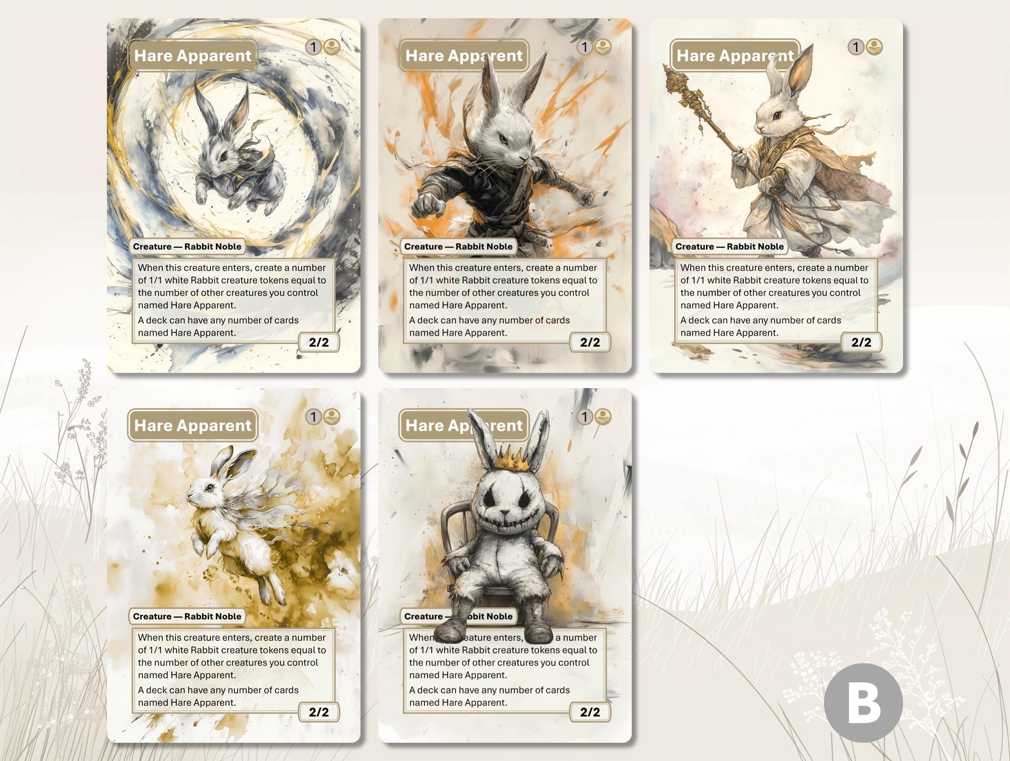 5 Hare Apparent Bundle - MTG Proxy - Etsy