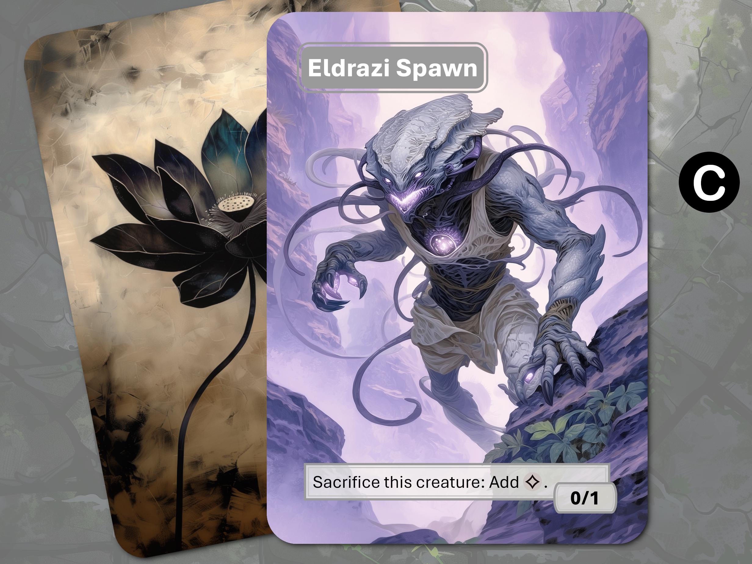 Eldrazi Spawn Token MTG (0/1) - Etsy