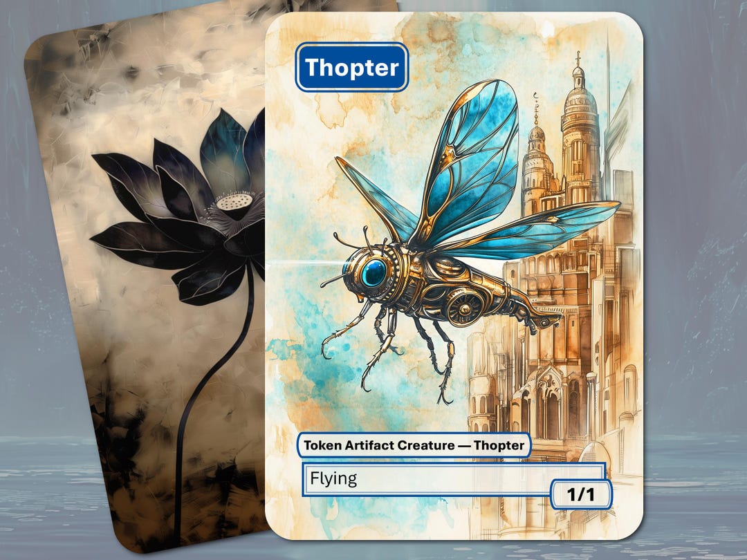 Thopter Token (1/1 Blue Flying Creature) MTG - Etsy