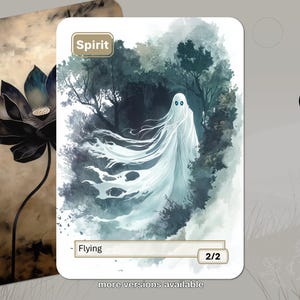 Spirit Token MTG (white 2/2 Flying) - Etsy