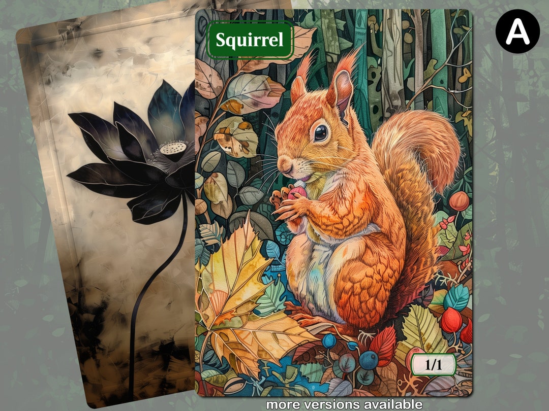 Squirrel Token MTG magic: the Gathering - Etsy Australia