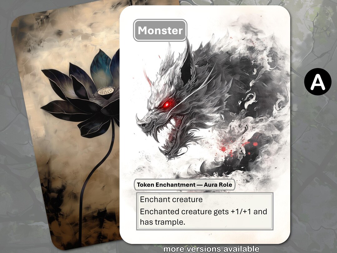 Monster Role MTG (magic: the Gathering) Token - Etsy