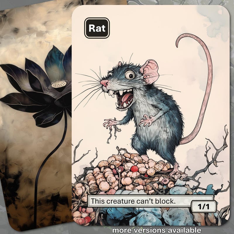 Rat Card - Etsy