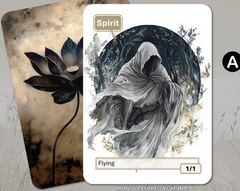 Spirit Token 1/1 White Flying MTG Proxy Anime Waifu Summer 2024 - Etsy