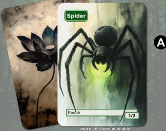 Mtg Spider 1/2 Token Alternative Art // Choose the Art! - for EDH ...