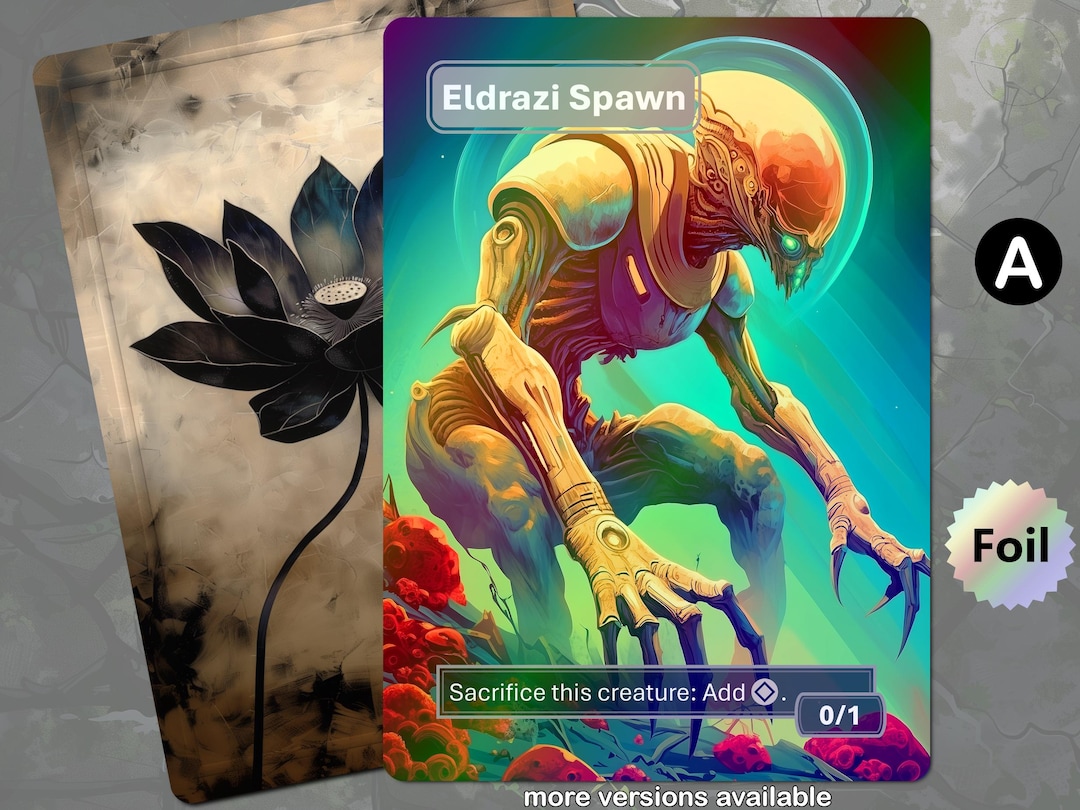 Foil Eldrazi Spawn Token MTG 0/1 - Etsy