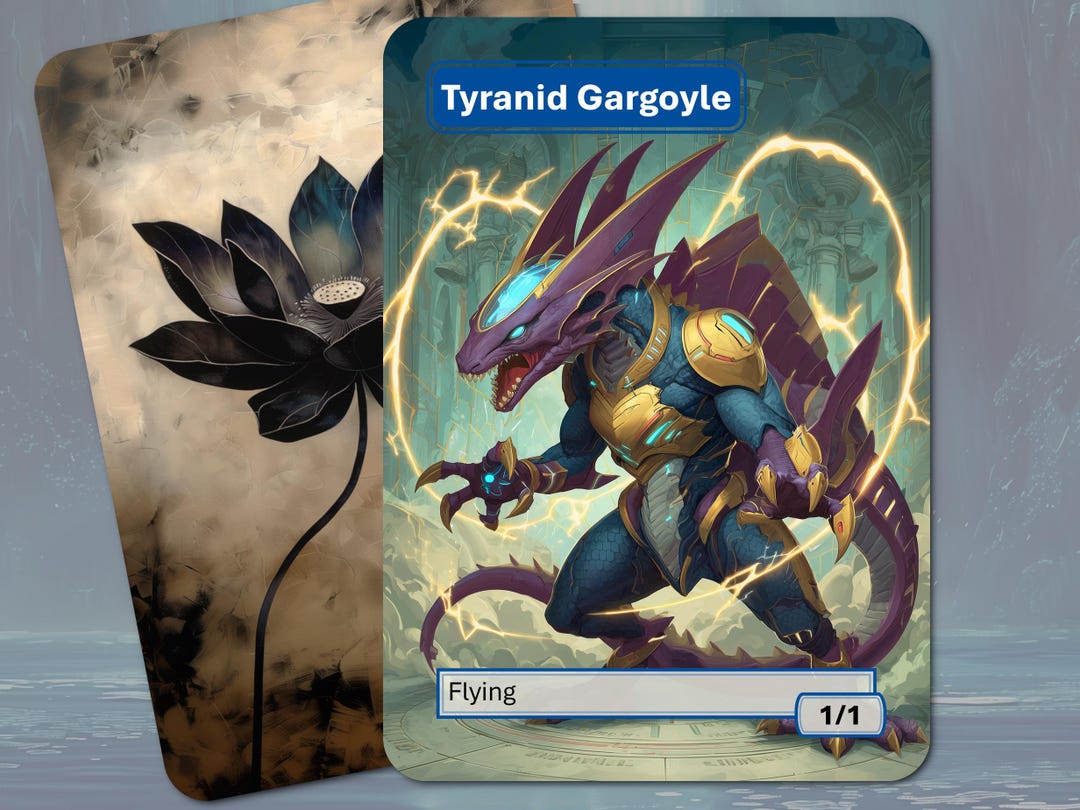Tyranid Gargoyle Token (blue 1/1 Flying) MTG - Etsy