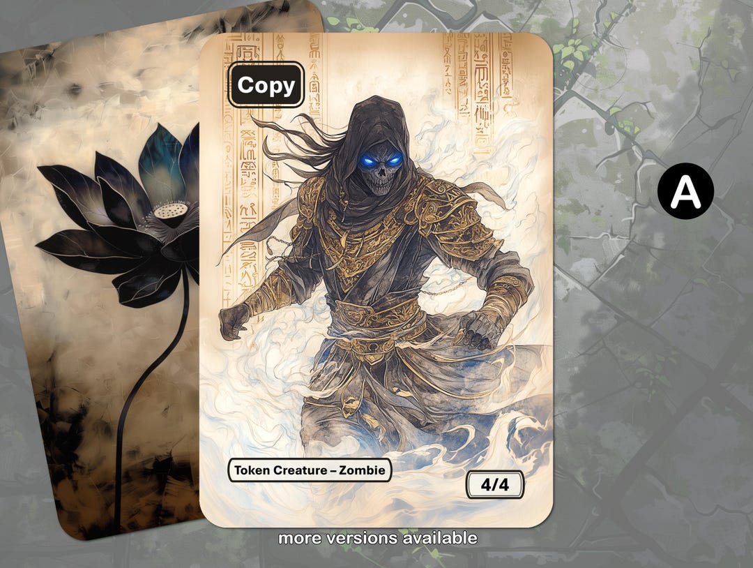 Zombie Copy Token MTG (4/4 for Use With the Scarab God or Hashaton ...