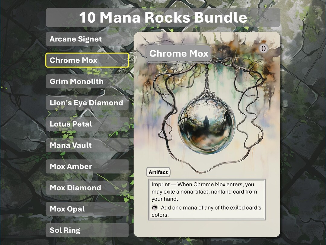 MTG Mana Rocks Proxy Bundle: Commander EDH Deck Upgrade - Etsy