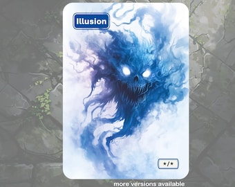 Token Illusion Full Art Mtg Proxy Custom Card Holographic - Etsy