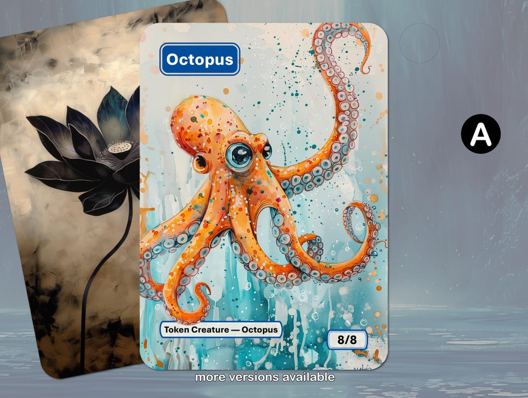 Octopus Token MTG (magic: the Gathering) - Etsy