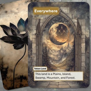 Everywhere Token MTG (land) - Etsy
