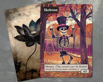 Skeleton 4/1 Menace Token Series 2 of Givememana's Tokens Magic the ...