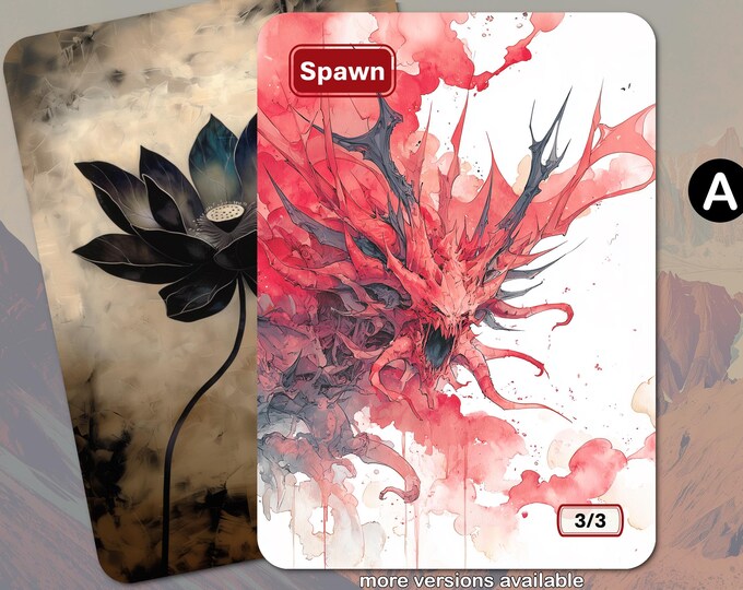 Mtg Spawn 2/2 Token Alternative Art // Choose the Art! - for EDH ...