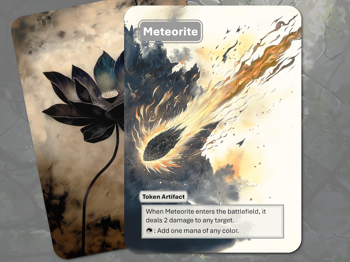 Meteorite Token MTG (magic: the Gathering) - Etsy