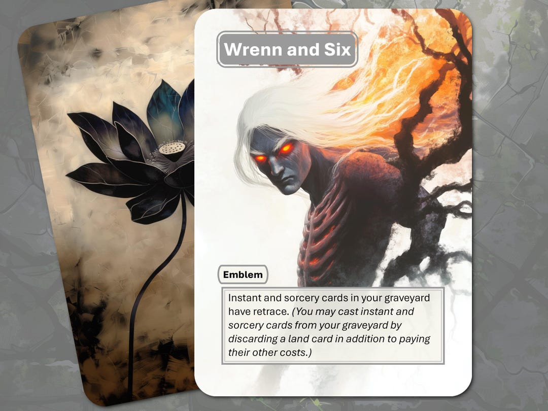 Wrenn and Six Emblem MTG Token - Etsy