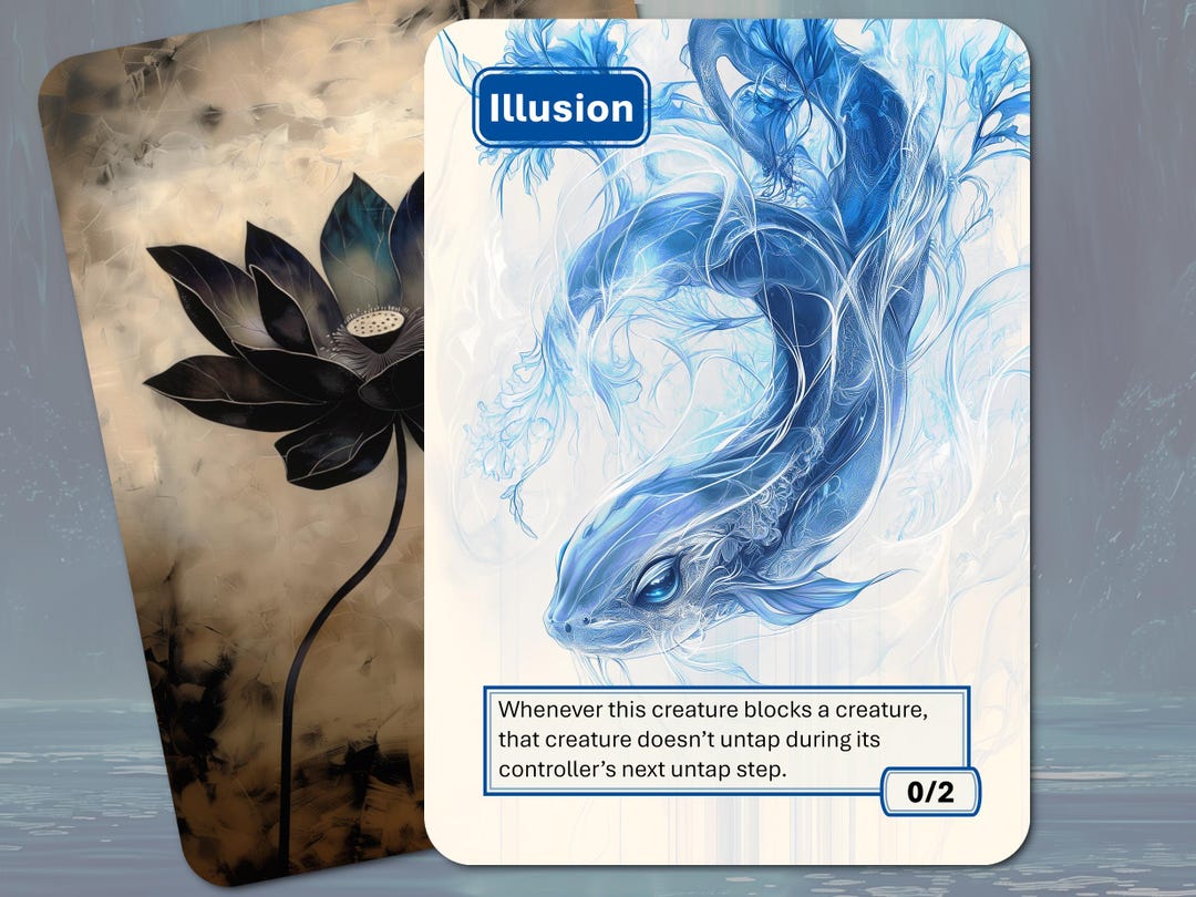 Illusion Token (0/2 Blue) MTG - Etsy