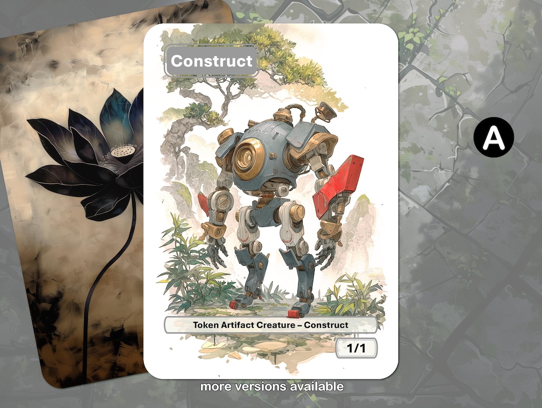 Construct Token (1/1 Artifact Creature) MTG - Etsy