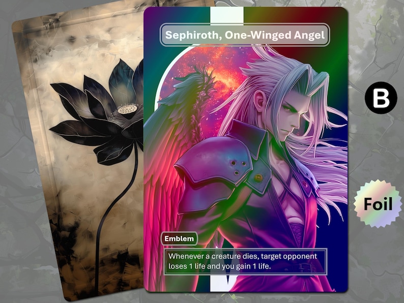 Sephiroth, One-winged Angel Emblem MTG Token - Etsy