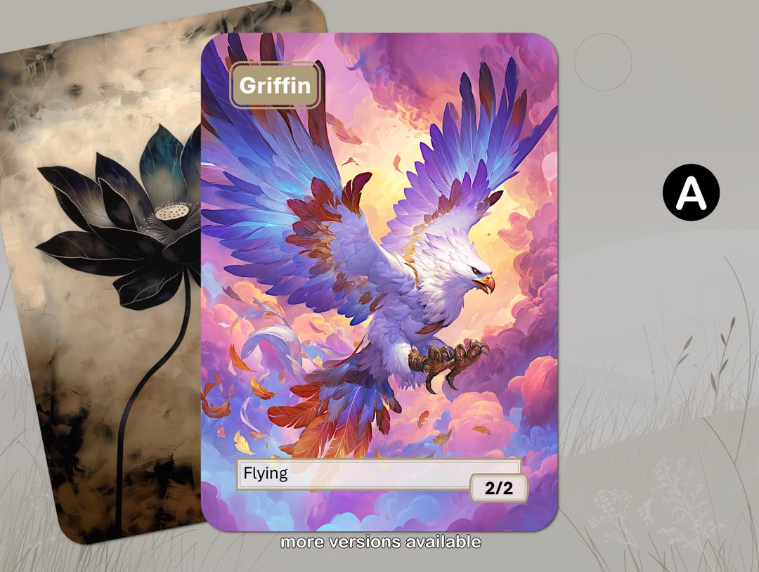 Griffin Token MTG (2/2 Flying) - Etsy